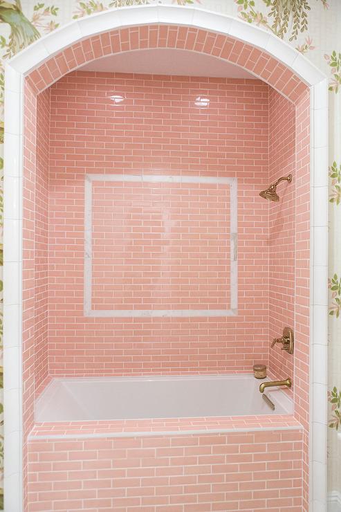Embrace Retro and Chic Style With Pink Bathroom Tiles